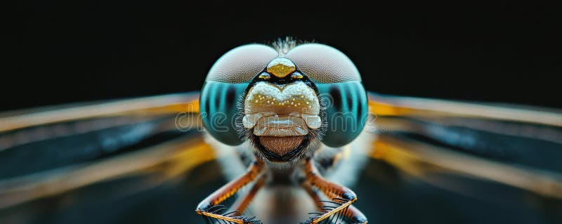 Stunning Macro Shot of a Dragonfly S Vibrant Compound Eyes Showcasing ...