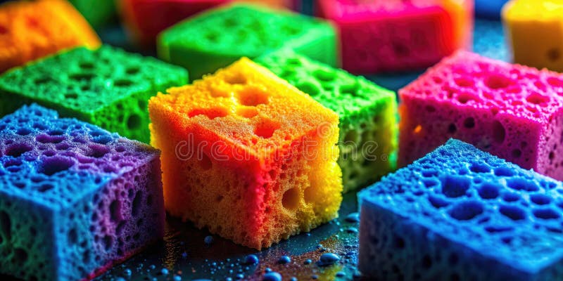 Stunning Macro Photography Vibrant Sponge Textures in Dramatic Low ...