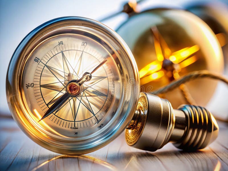 Unveiling the Inner Compass Macro Photography of a Light Bulb with an ...
