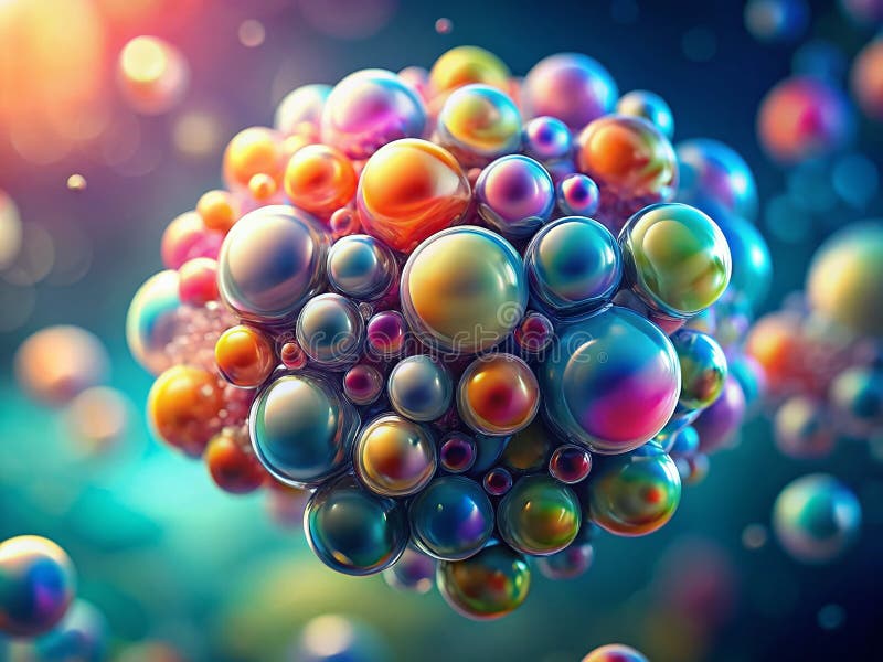 Closeup View of a Vibrant Bubble Chart Presentation Slide a Detailed ...