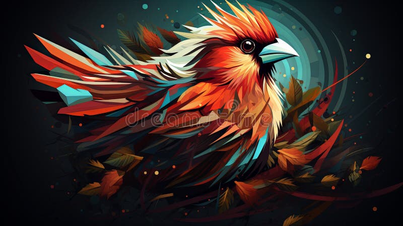 Captivating Majestic Northern Cardinal Vector Art Stock Illustration ...