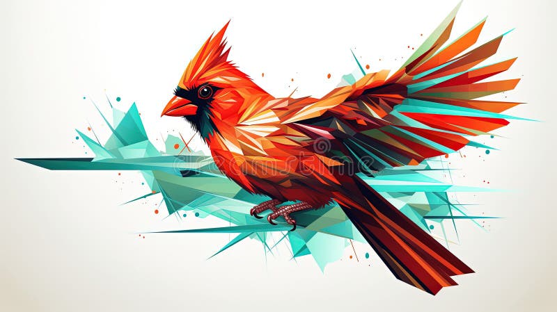 Captivating Majestic Northern Cardinal Vector Art Stock Illustration ...