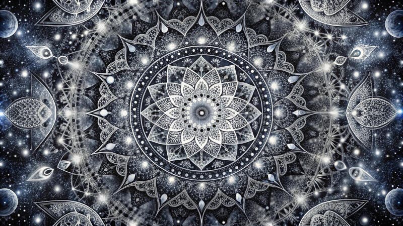 A Captivating Mandala Design Inspired by the Cosmos AI Generated Stock ...
