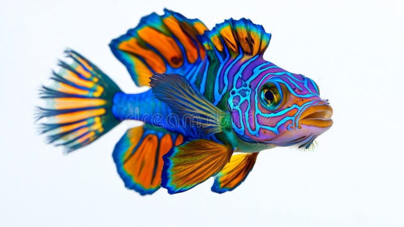 Captivating Mandarin Fish Displays Its Stunning Array of Colors and ...