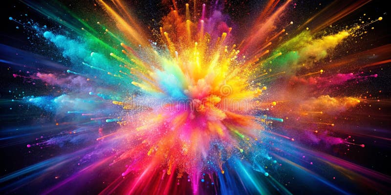 Captivating Material Dispersion Vibrant Explosion of Colors Light and ...