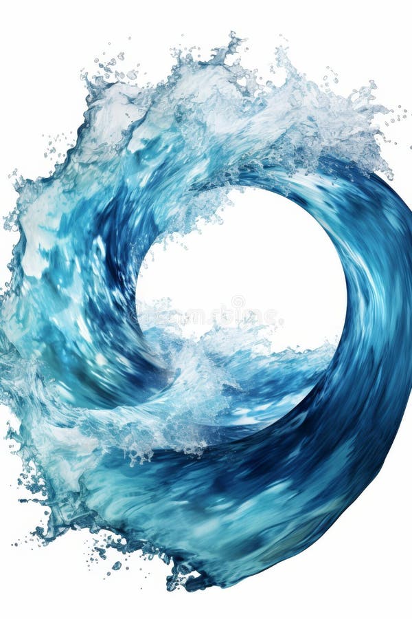 Captivating and Mesmerizing Isolated Water Splash Vortex on a Pristine ...