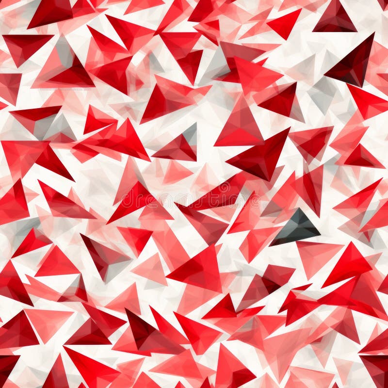 Captivating and Mesmerizing Red Abstract Geometric Seamless Pattern ...