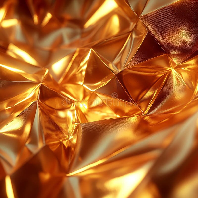 Captivating Metallic Gold Foil Texture with Intricate Creases and ...