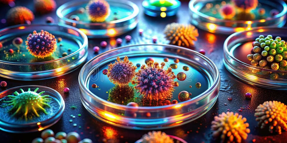 Visualizing Viral Replication in a Petri Dish a HighMagnification Look ...