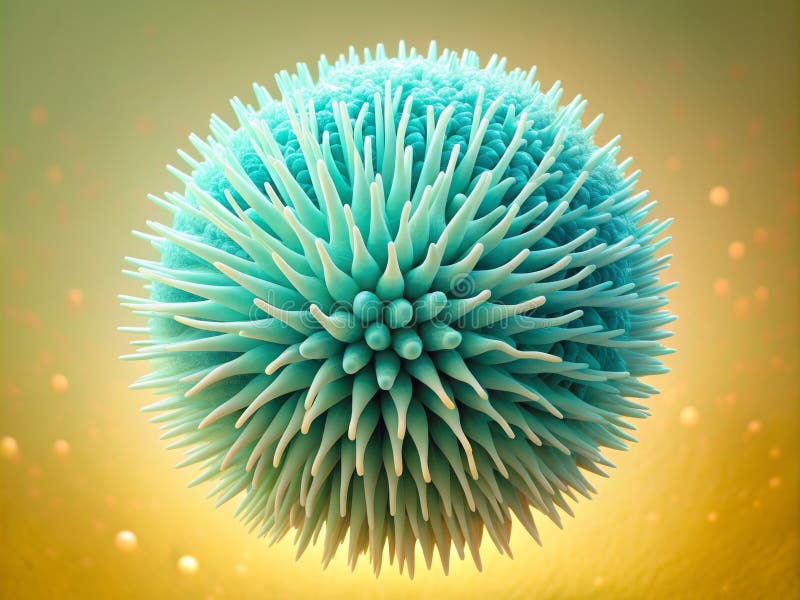 Tranquil Intestinal Lining Detailed View of Enterocyte Apical Surface ...