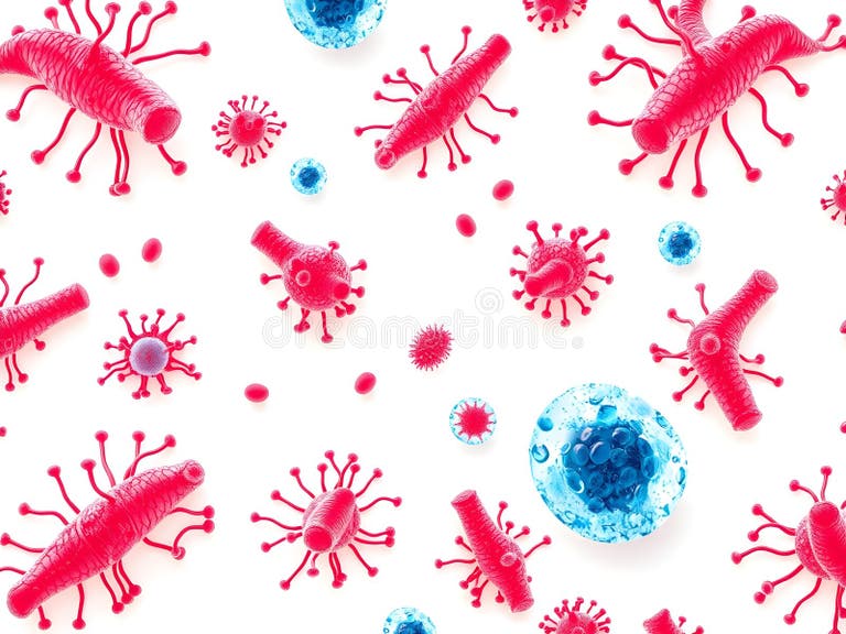 A Captivating Microscopic View Intricate Black and White Bacteria ...