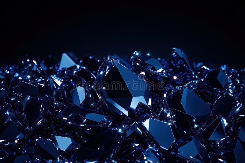 Midnight Blue Abstract Art Background Stock Illustration - Illustration ...