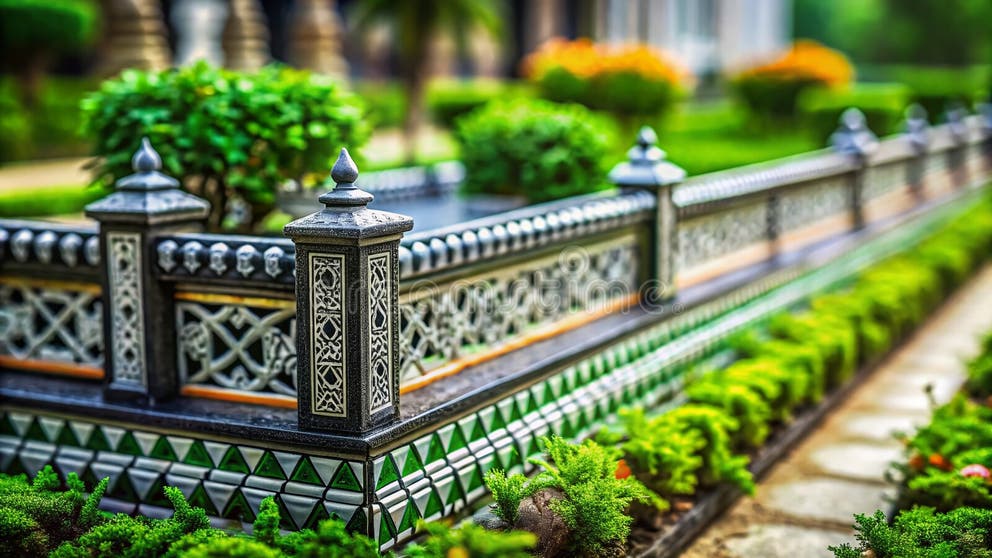 Chic Black and White Miniature Border Design with TiltShift Effect ...