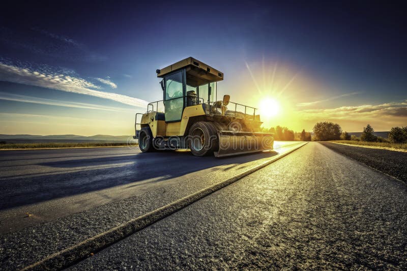 Minimalist Highway Repair a SingleTone Perspective on Asphalt Paving ...