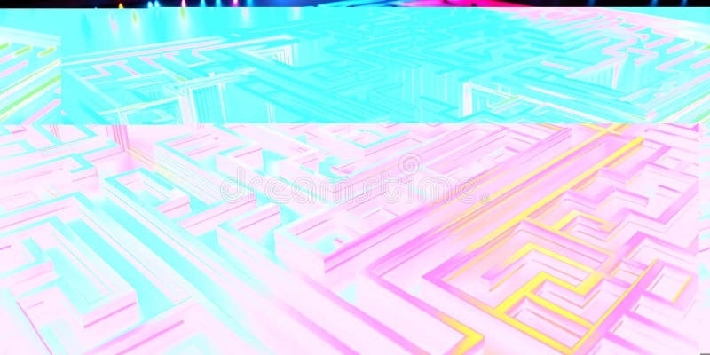 Intriguing Neon Maze Minimalist Photography Captures a Hypnotic Pattern ...