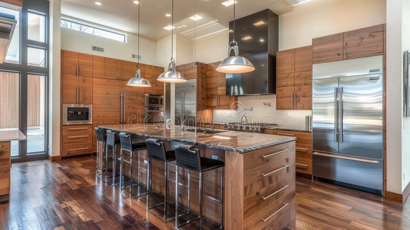 Captivating Modern Kitchen Design Elements Stock Illustration ...