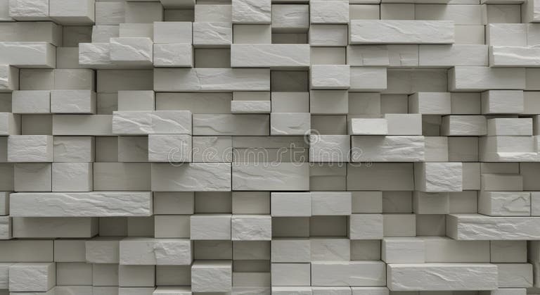 A Captivating Monochromatic Cube Arrangement Creates Depth and Visual ...