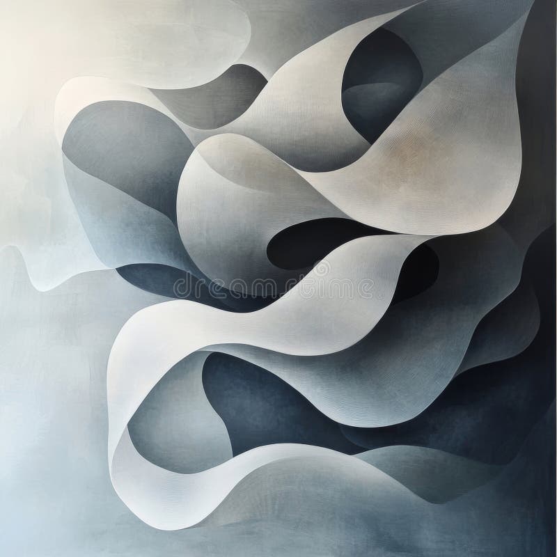 Abstract Curvy Forms stock illustration. Illustration of movement ...