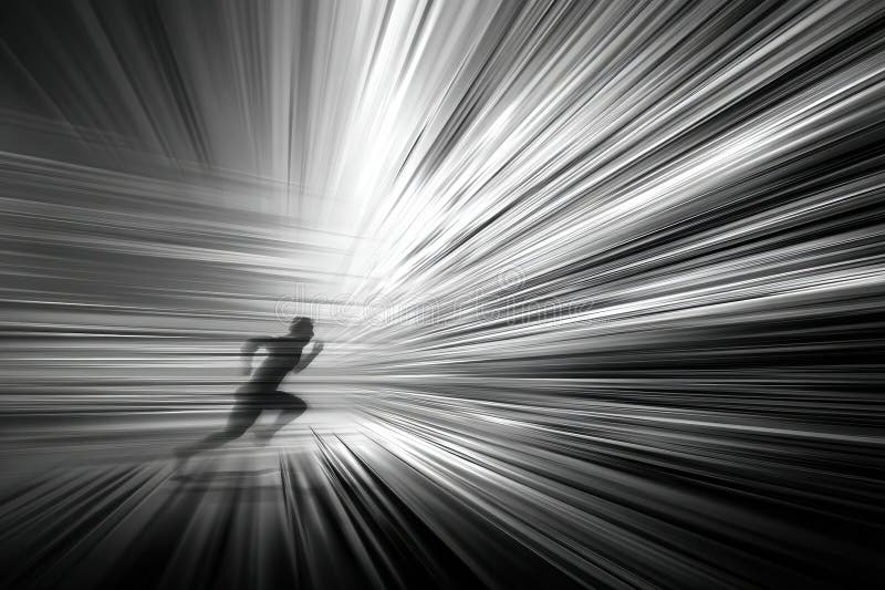 Captivating Monochrome Motion Blur Displays the Dynamic Energy of a ...