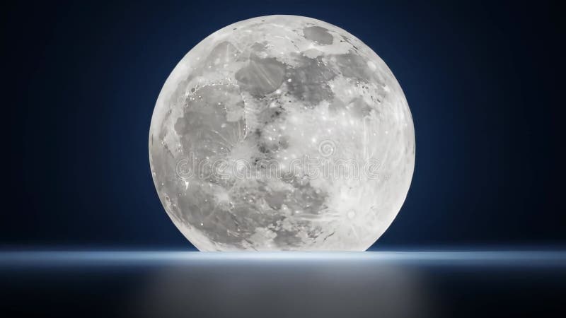 Captivating Moonscape: Evolving Lunar Views Across the Night Sky with Light Effects Stock Video ...
