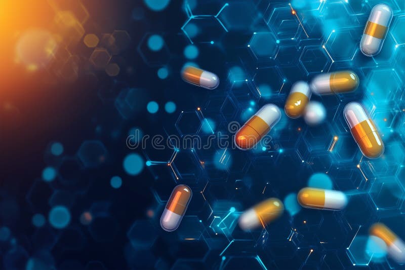 Captivating Motion Falling Capsules in Dramatic Blur Pharmaceutical ...