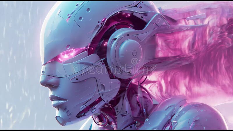 Captivating Motion of Futuristic Android Stock Video - Video of ...