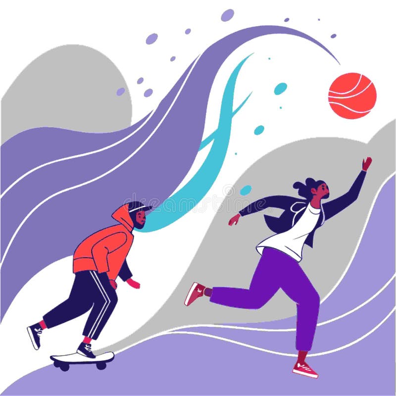 A Captivating Motion Graphics Design Stock Illustration - Illustration ...