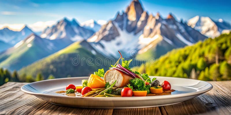 Captivating Mountain Food Logo Design Elevating Brand Identity with ...