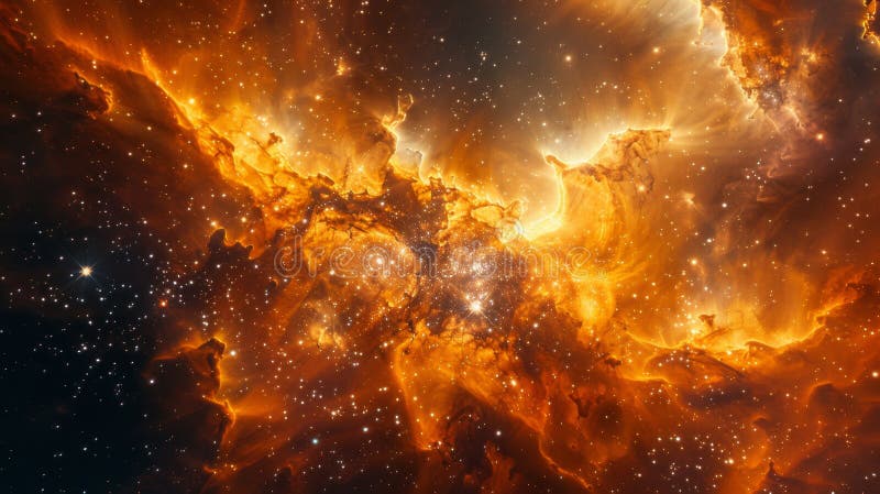 Captivating Nebula in Deep Space with Cosmic Dust and Bright Star ...