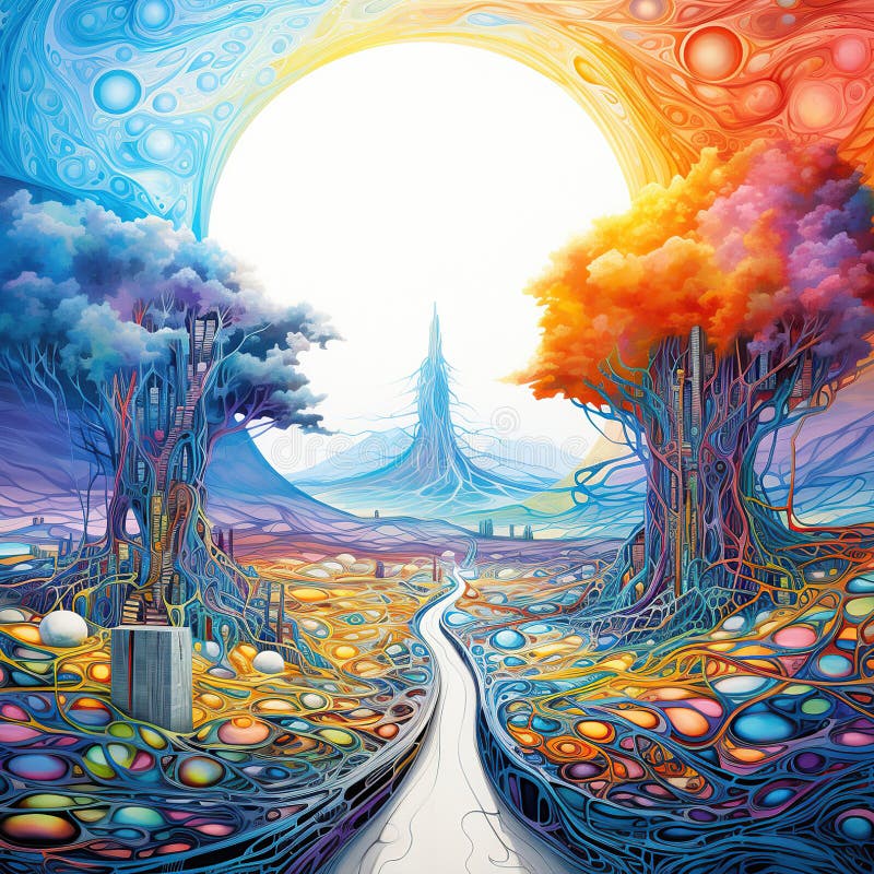 A Captivating Neural Network S Vision, Depicted in Vibrant Colors with ...