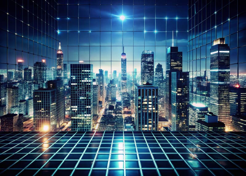 Captivating Night Cityscape Newspaper Layout Design a Stunning Visual ...