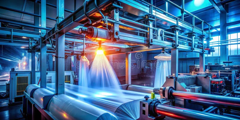 Automated Plastic Bag Manufacturing and PCB Quality Control a NightTime ...