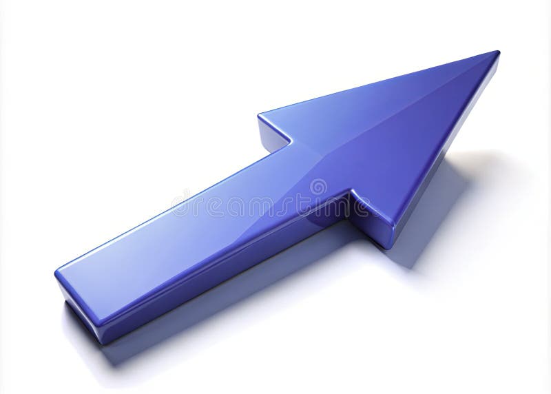 A Captivating Nighttime Arrow Dramatic Blue Silhouette Against a Stark ...