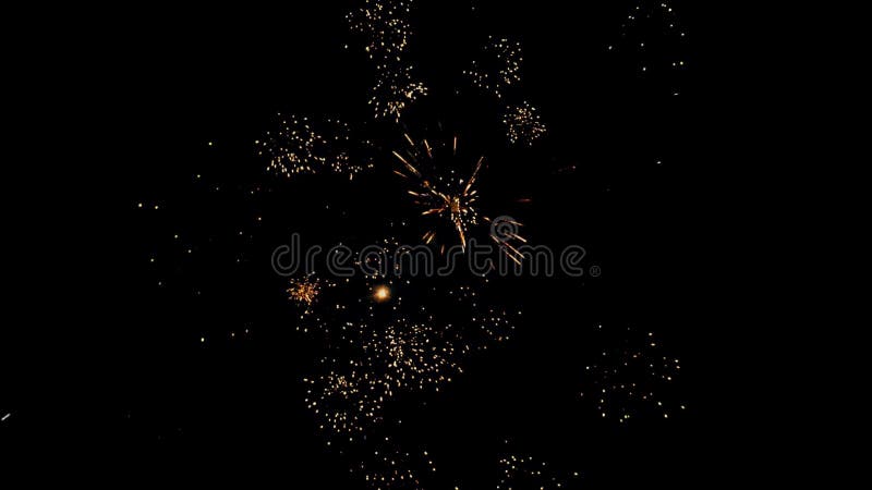 Captivating Nighttime Firework Display Illuminates the Dark Sky Stock ...