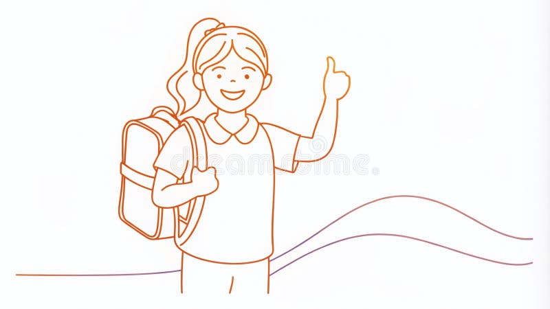 Enthusiastic Elementary School Student Celebrates Learning with a ...