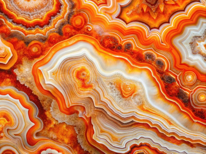 Captivating Orange and White Agate Digital Art Background Mesmerizing ...