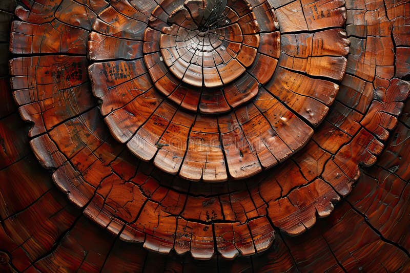 Captivating Organic Wooden Patterns and Textures in Tree Trunk Cross ...