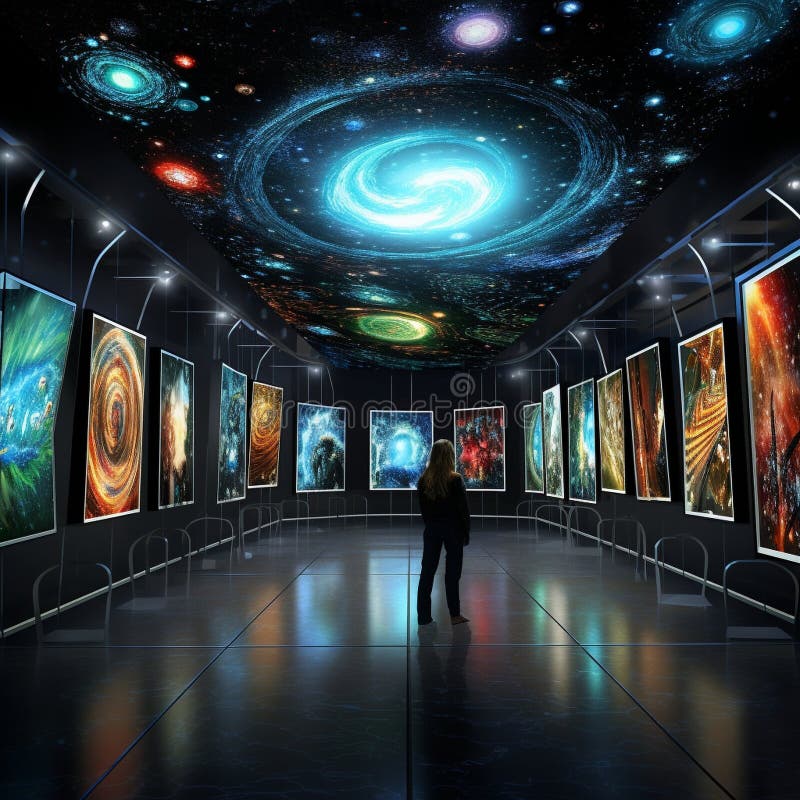 Captivating Otherworldly Art Gallery Stock Photo - Image of style ...
