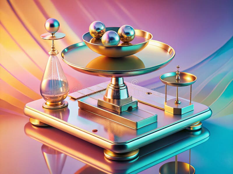 Vibrant Pastel Overhead Composition a Fresh Splash of Color with Mirror ...