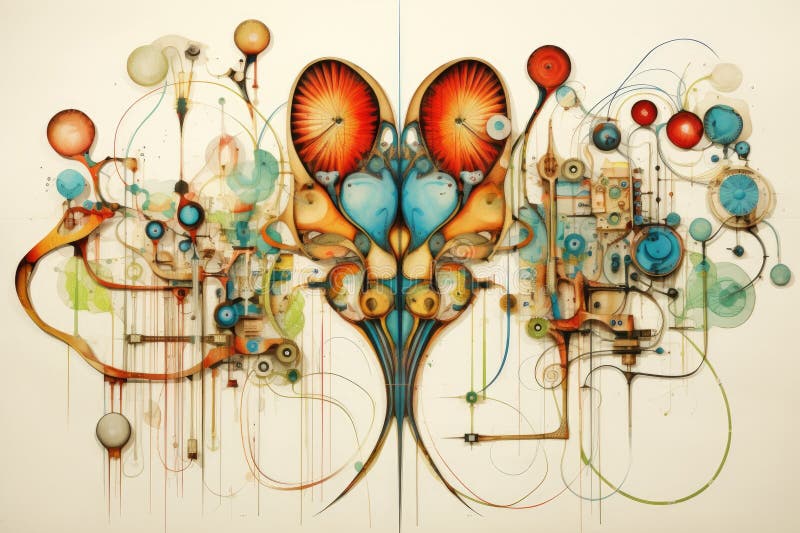 A Captivating Painting Featuring an Array of Different Shapes and ...