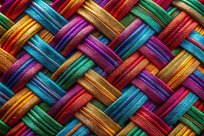 Stunning Diagonal Interlocking Thread Fabric Texture a Panoramic View ...