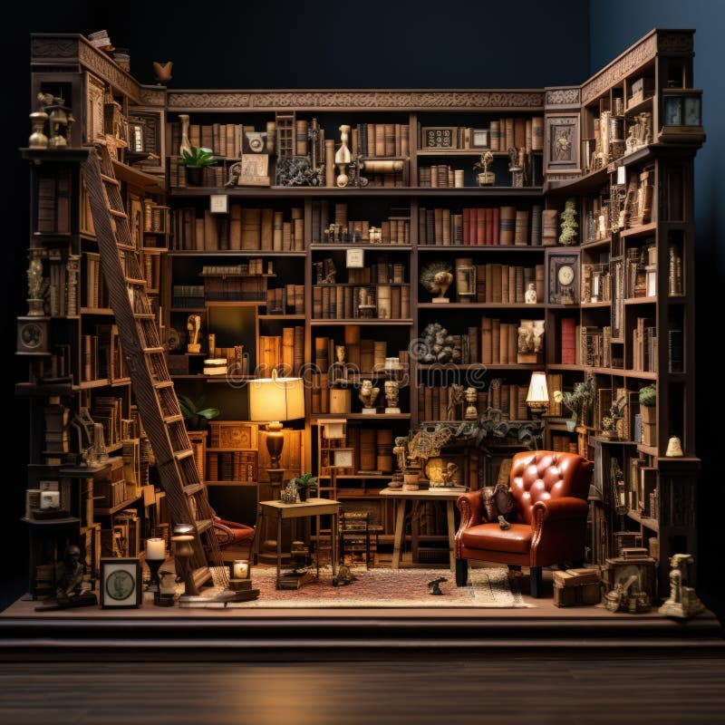 Papercraft Library Stock Illustrations – 39 Papercraft Library Stock ...