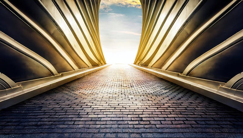 Abstract Pathway Invites Exploration Towards a Mysterious Open Vault ...