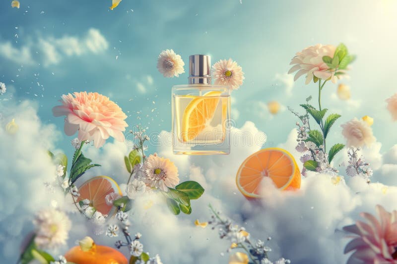 Captivating Perfume Concept with Glowing Mist, Abstract Art, and ...