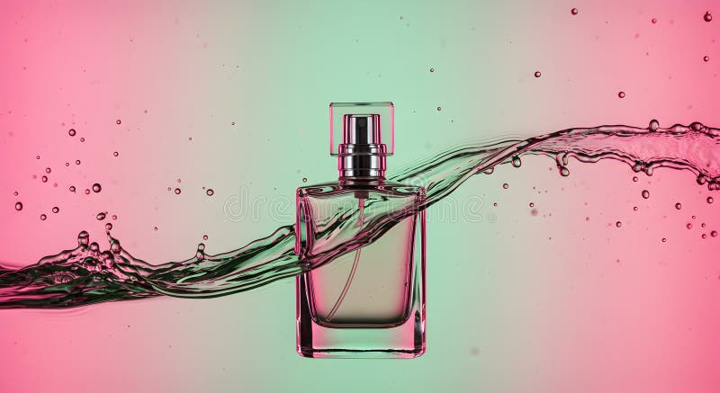 Captivating Perfume Still Life: Aromatic Essence with Dynamic Fluid ...
