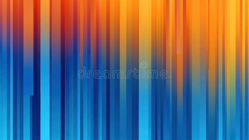Praise Lines Symphony: a Colorful Gradient from Blue To Orange Stock ...