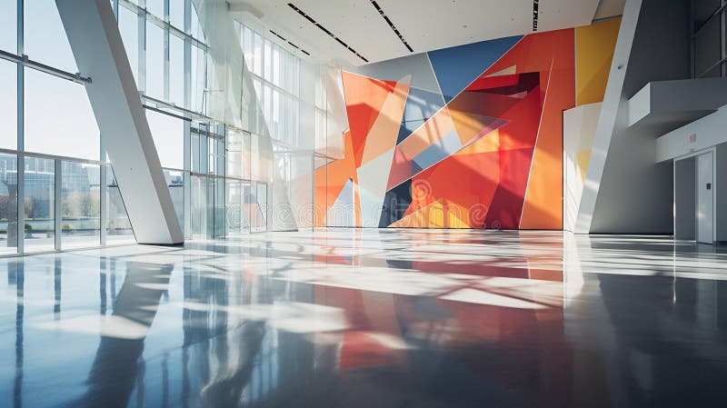 Vibrant Clash: Abstract Shapes in Dynamic Competition Stock ...