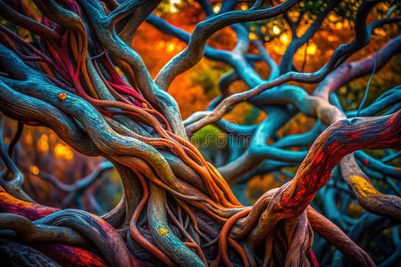 Intricate Nature Art Abstract Portrait of Tree Branches a Stunning ...