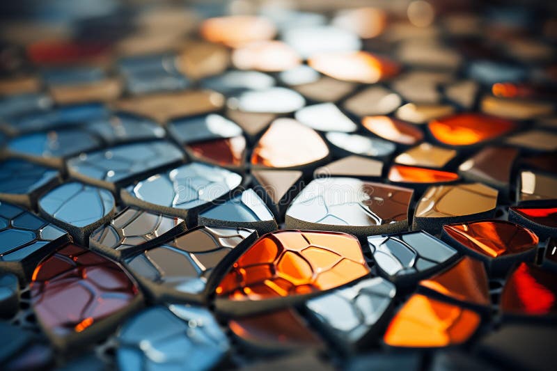 Vibrant Overlapping Shapes: Abstract Mosaic Composition Stock ... Vibrant Overlapping Shapes: Abstract Mosaic Composition Stock ...