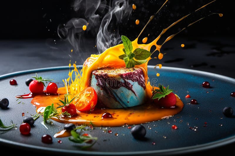 Sumptuous Appetizers and Starters at a Fine Dinner Stock Image - Image ...